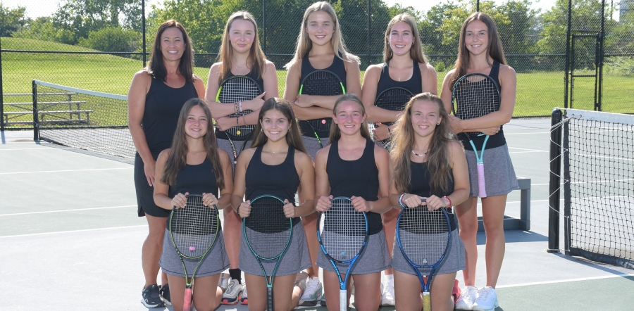 Girls Tennis Splits Matches